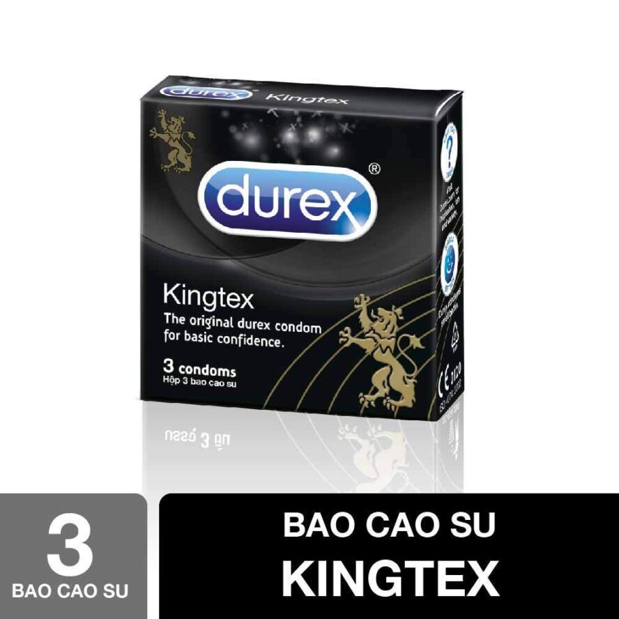 Bao Cao Su Durex Kingtex Hộp 12 pcs - Thiết Bị Y Tế Chính Hãng